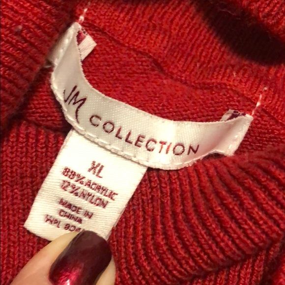 JM Collection | Sweaters | Used Red Sweater By Jm Collection Size Xl ...